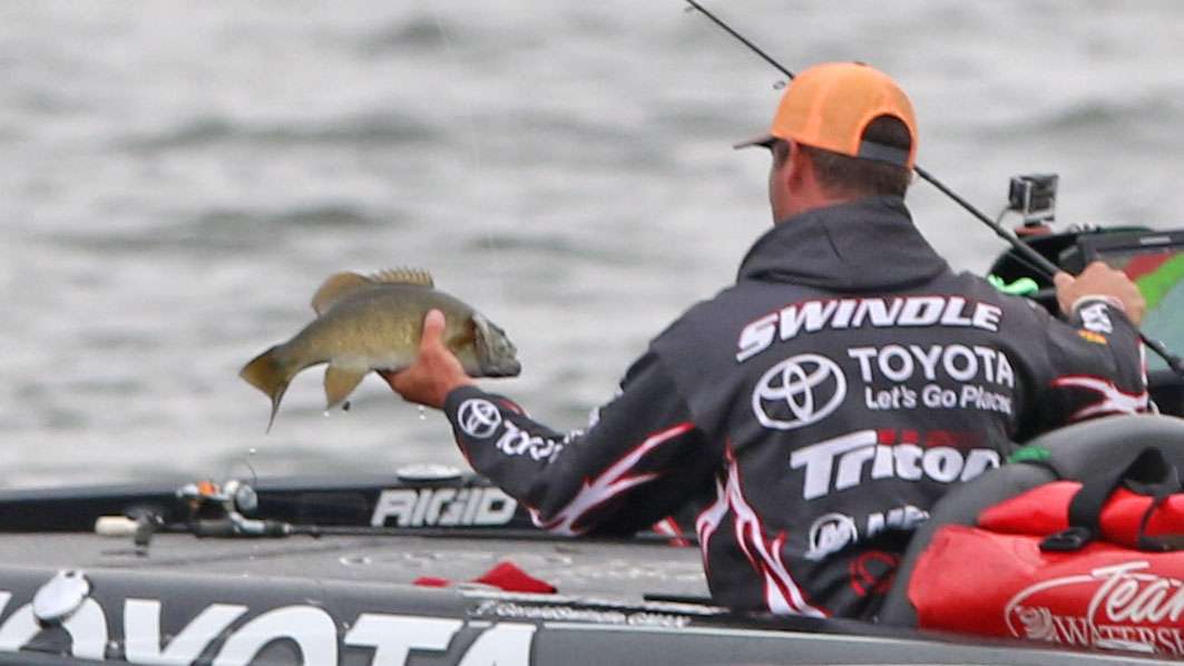Swindle builds during Day 2 - Bassmaster