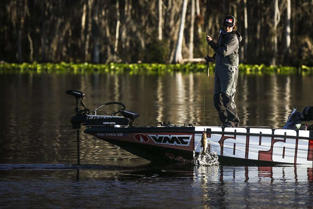 Early action with Feider - Bassmaster