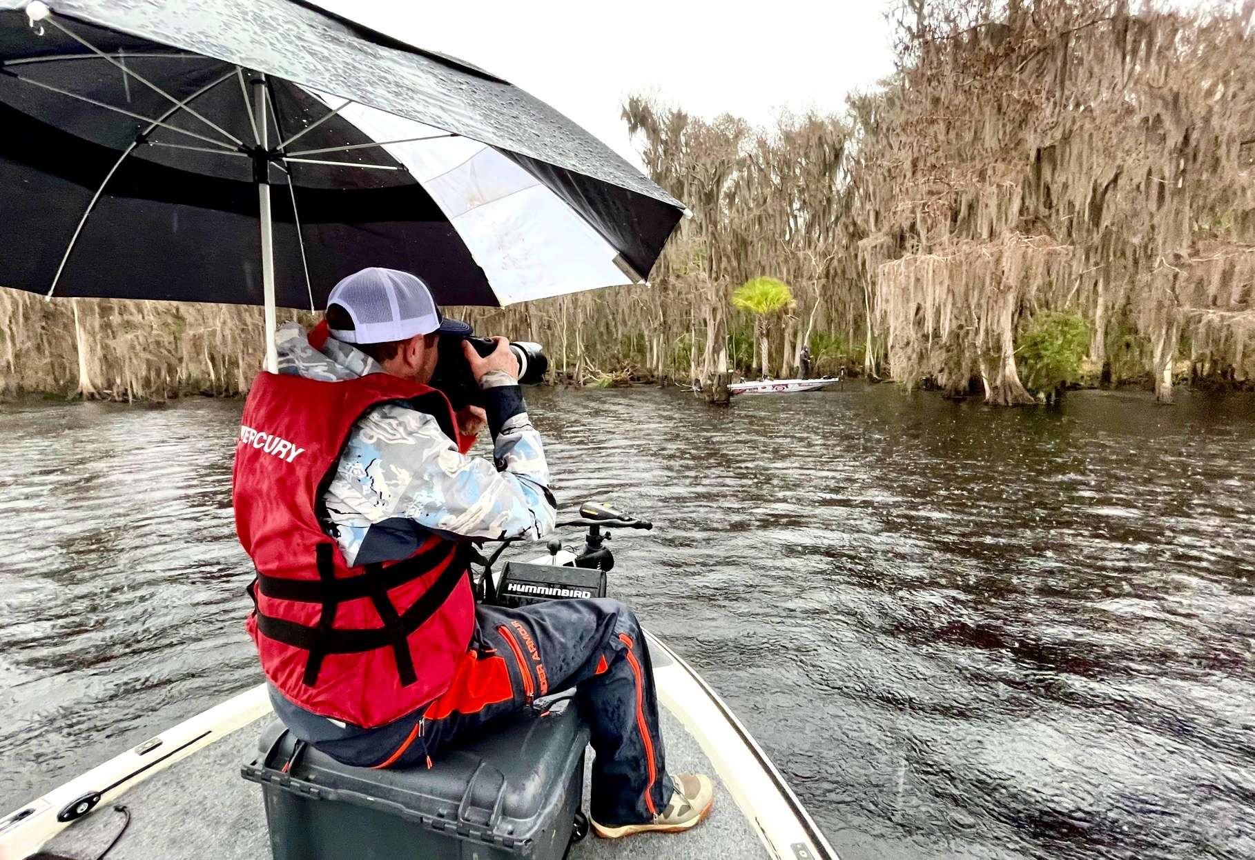 Shane and rain - Bassmaster