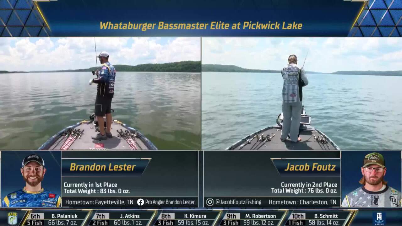 Foutz with another one cull - Bassmaster