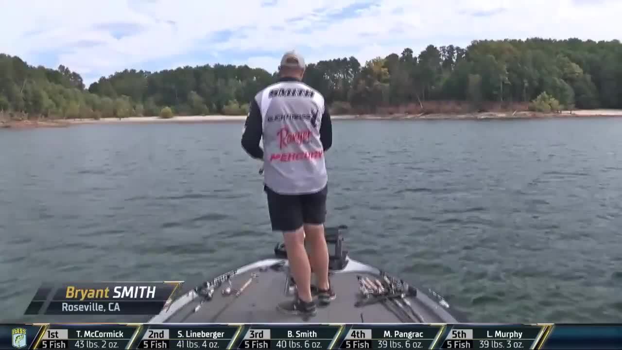 OPEN: Bryant Smith lands a 4 pound spotted bass at Hartwell - Bassmaster