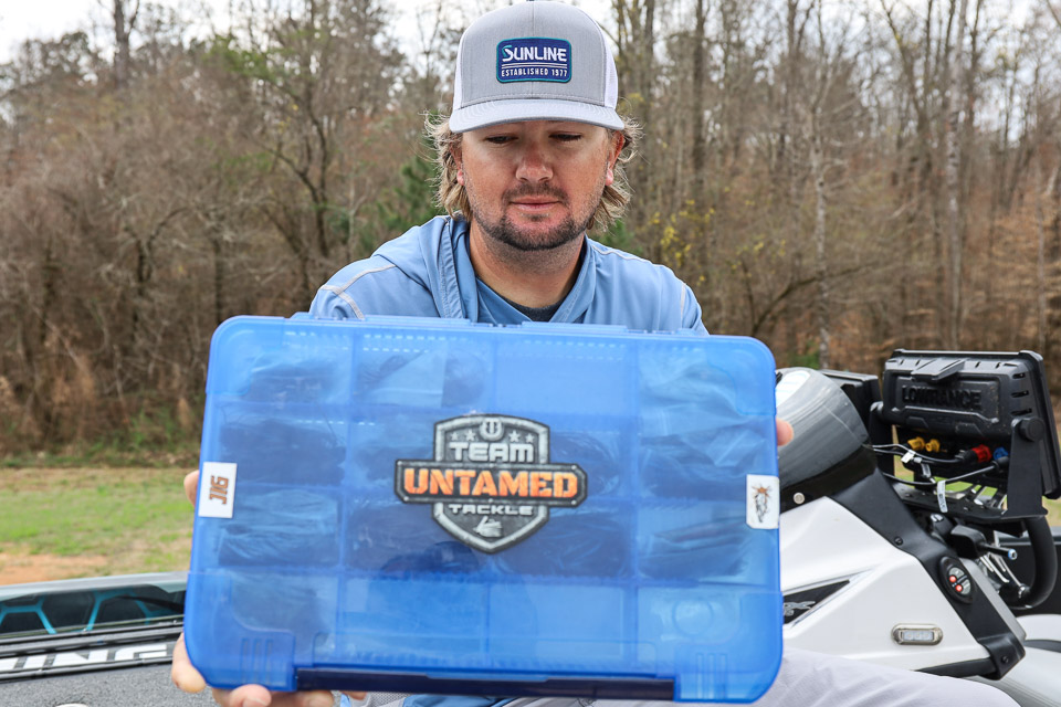 Kyle Welcher's jig tacklebox - Bassmaster