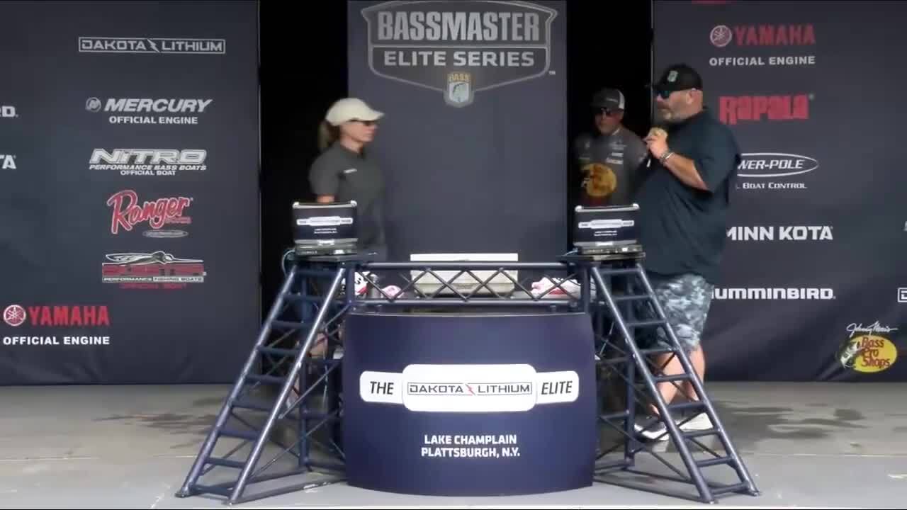Cody Huff leads Day 1 of Bassmaster Elite at Lake Champlain with 23 ...