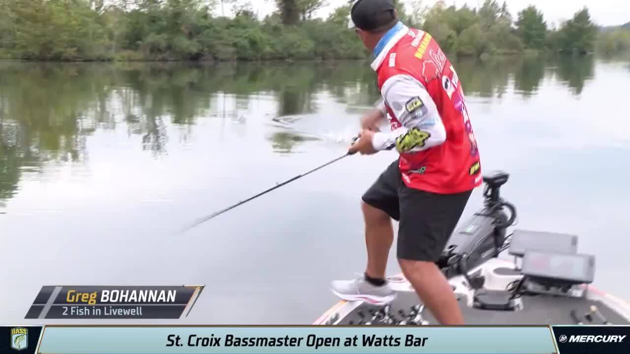 Greg Bohannan with a 3-pounder - Bassmaster