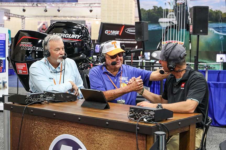 Bassmaster Classic viewing options include Bassmaster LIVE, FOX, FS1 ...