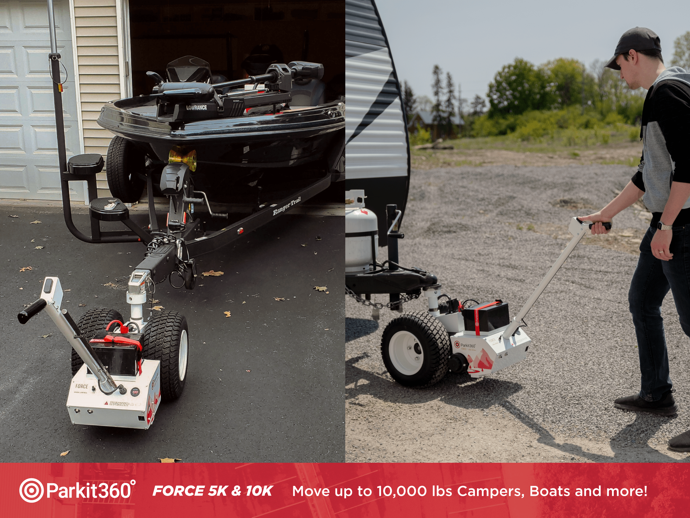 Parkit360 Force 10K Electric Trailer Dolly - Bassmaster