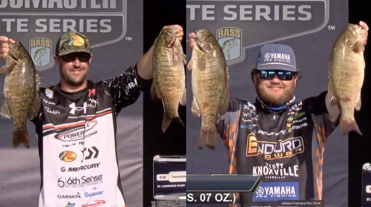 Cory Johnston and Robert Gee tie for Day 2 lead of Bassmaster Elite at St. Lawrence River with ...