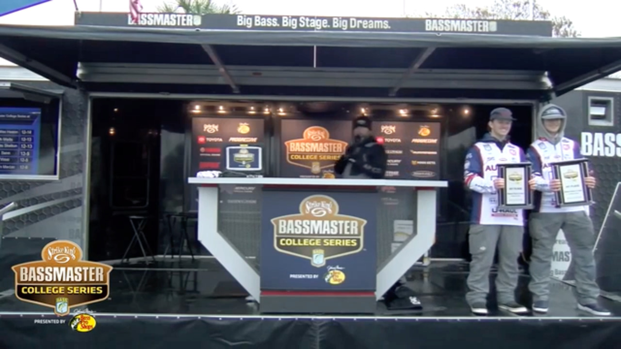 Jake Peck and Luke Wyle from Auburn University take the victory ...