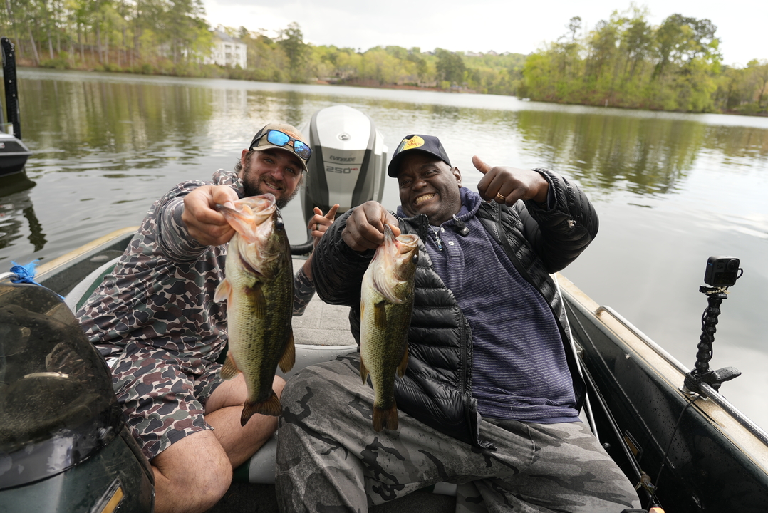 Lavell Crawford goes fishing with Josh Butts at Bassmaster HQ - Bassmaster