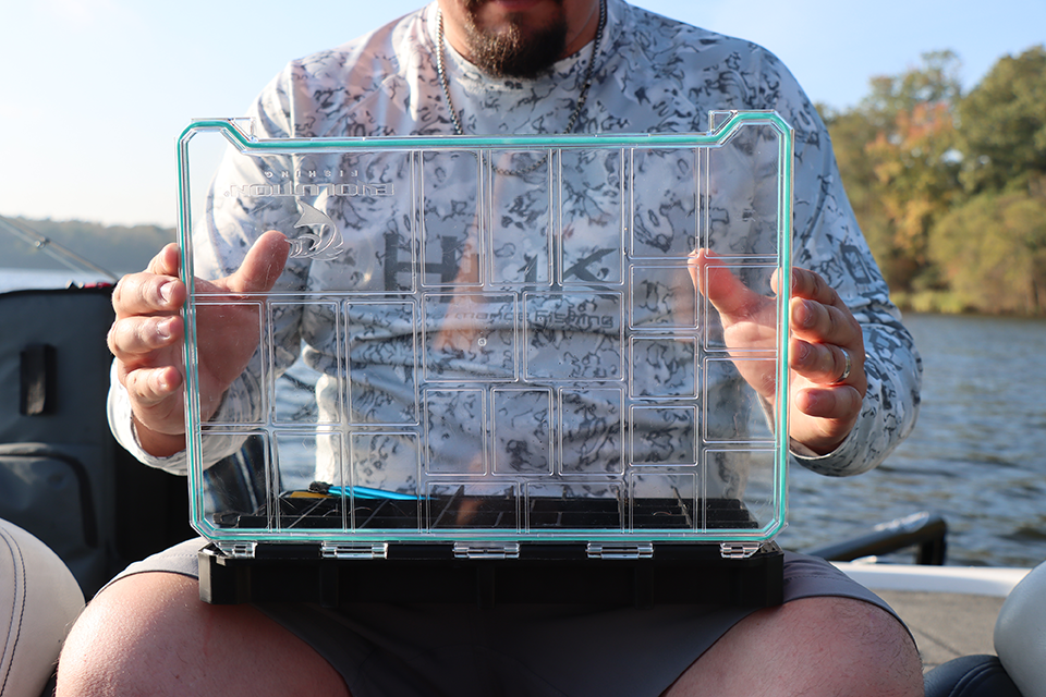 Evolution Fishing Ballistix Trays in action - Bassmaster