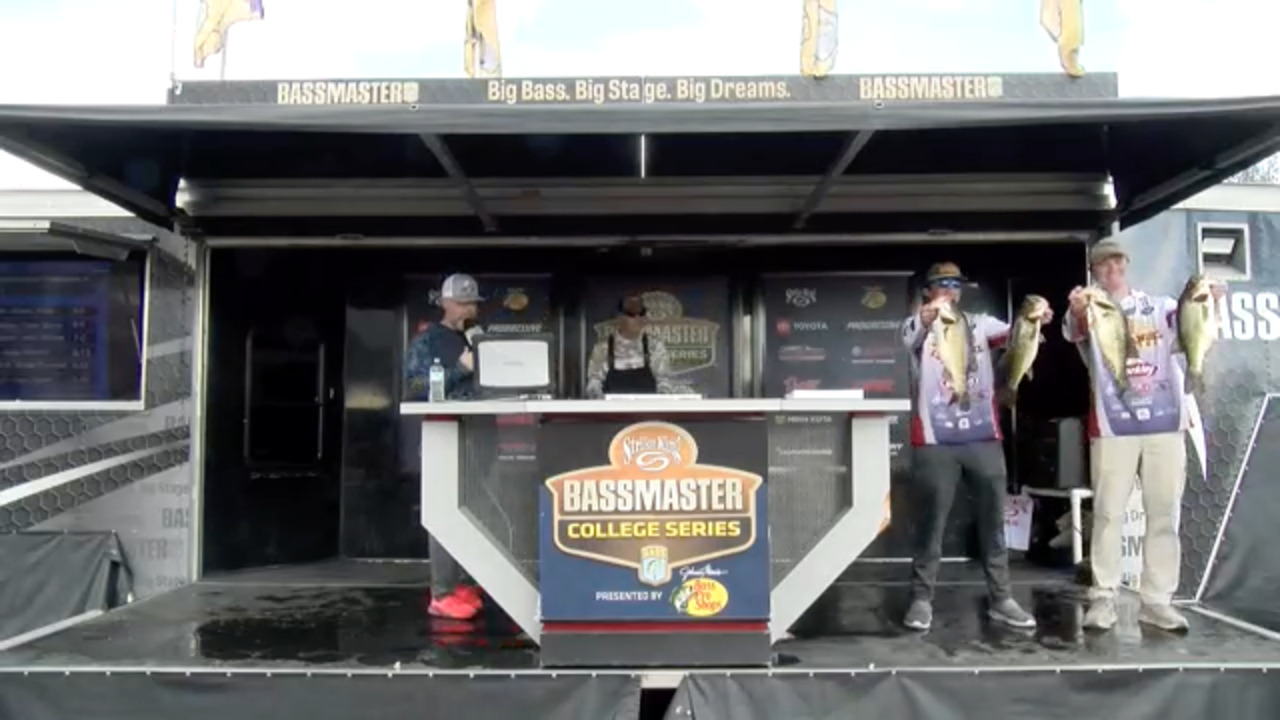 Ligon Jr. and Fisher take the Day 1 lead at Bassmaster College Series ...