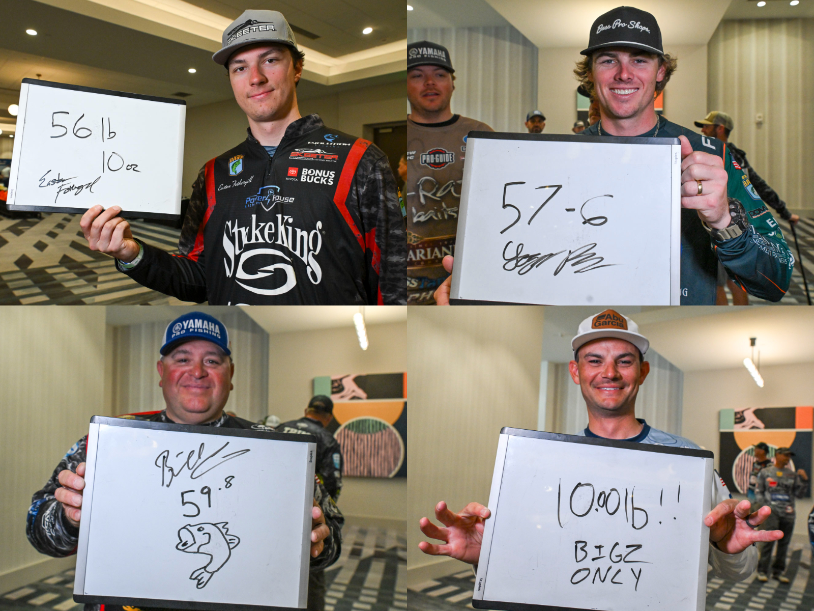 Classic anglers guess the winning weight - Bassmaster
